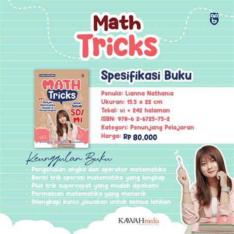 Jual Buku Math Tricks Belajar Matematika Mudah And Menyenangkan Untuk Siswa Sdmi Smp Mts Lianna