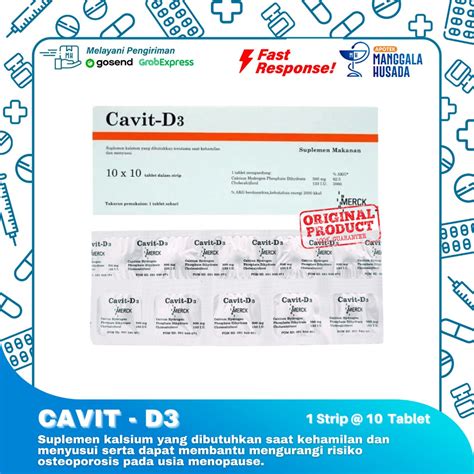 Jual Cavit D3 Tablet Per Strip 10 Tablet Shopee Indonesia