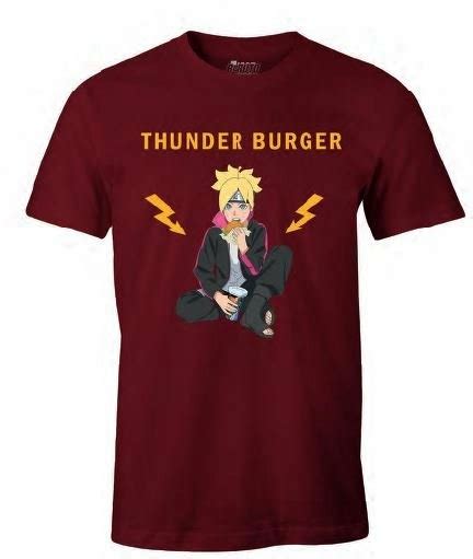 Boruto Thunder Burger T Shirt Homme Xxl