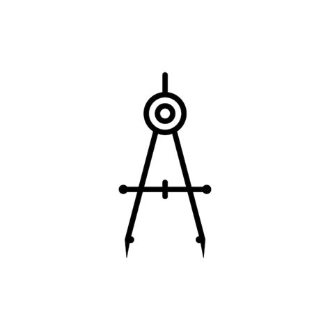 Premium Vector Drafting Compass Icon Set Architect Architecture