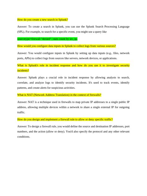 Interview Soc Analyst Pdf