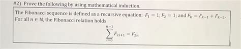 Solved 2 Prove The Following By Using Mathematical