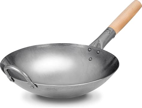 Craft Wok Traditional Hand Hammered Chinese Carbon Steel Wok With