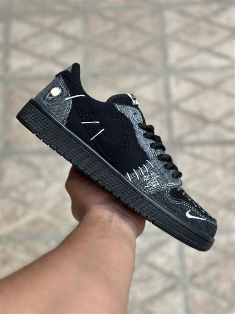 کتونی نایک ایر جردن ۱ وودو مشکی ۱۱۰۹ کفش حسام