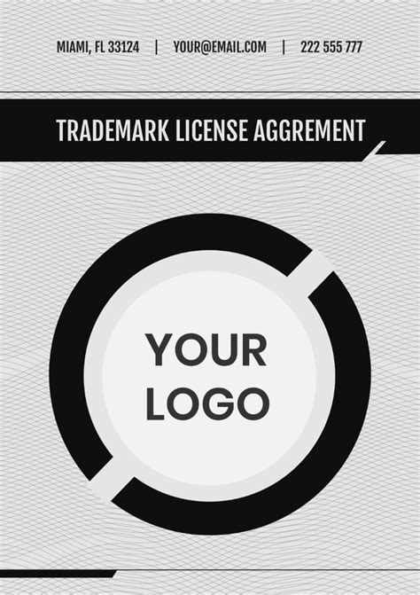 Free Trademark License Agreement Template To Edit Online