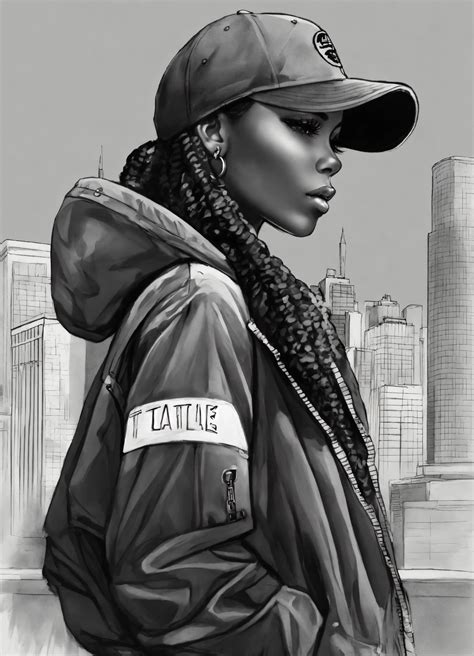 Lexica Faceless African American Woman Black And White Pencil Sketch
