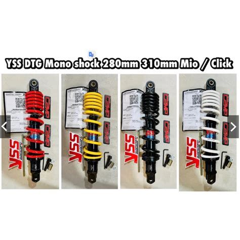 Yss Dtg Mono Shock Mio Click 280mm 310mm Shopee Philippines