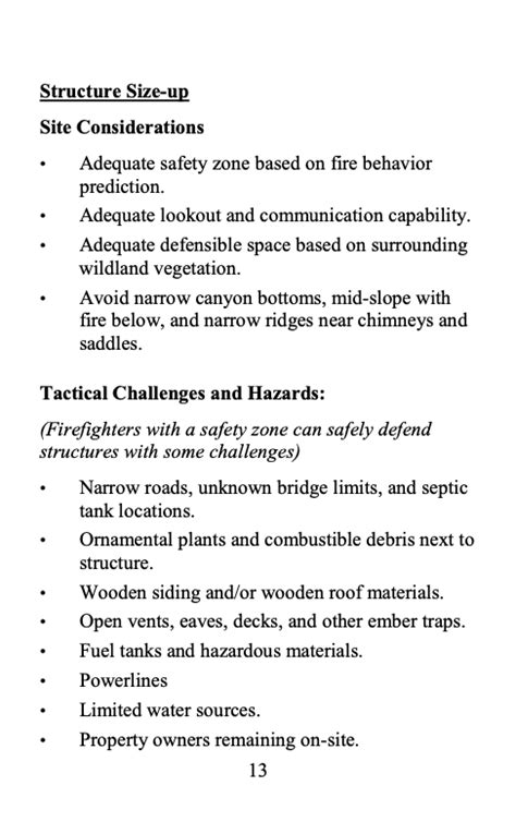 Structure Triage Categories — Mt Hood Corridor Wildfire Partnership