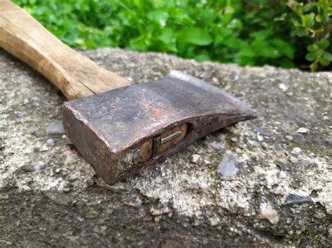 Old Ax Primitive Ax Rusty Ax Antique Ax Primitive Battle Etsy