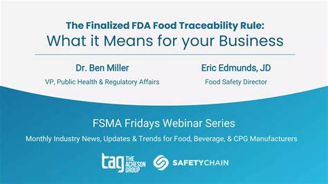 The Finalized Fda Food Traceability Rule What It Means For Your