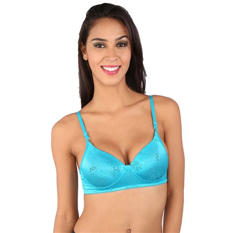 Buy Bralux Womens Trishna Lace Padded B Cup Bra Turquoise Online