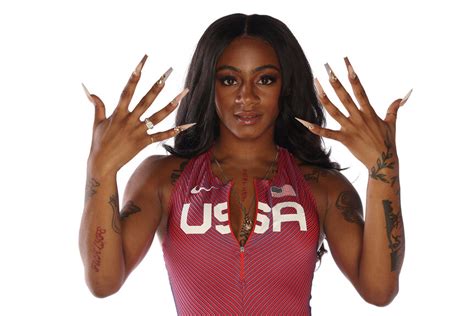Olympic Sprinter Shacarri Richardsons Hair Nails Photos