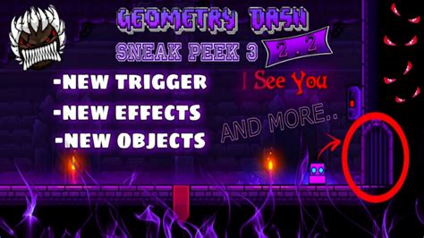 Geometry Dash New Sneak Peek 3 In 2 2 🔥🔥 Sfx Effects Particles And