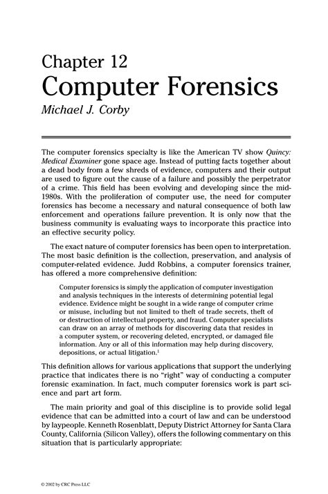Chapter 12 Computer Forensics Pdf
