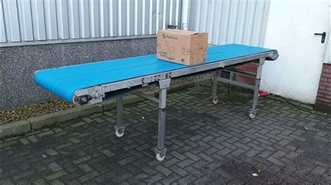 Rvs Transportband Met Snelheid Geregeld Motor Youtube