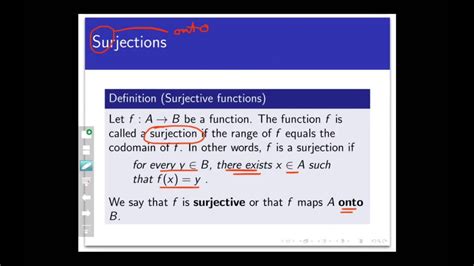 Surjective Functions Screencast 633 Youtube