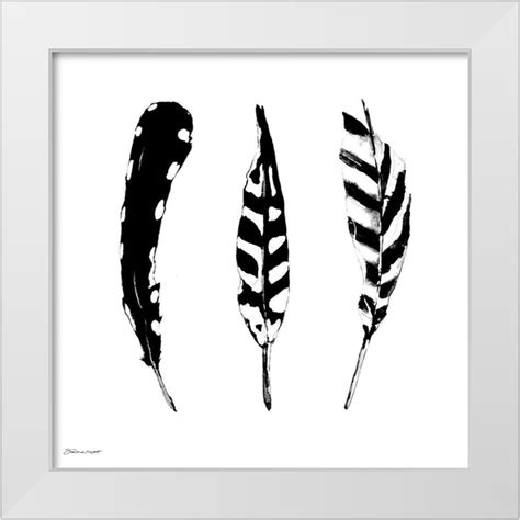 Marrott Stephanie 20x20 White Modern Wood Framed Museum Art Print