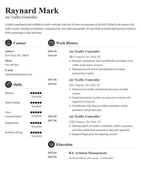 Air Traffic Controller Resume Examples Artofit