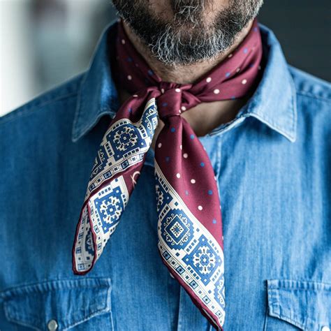 Mens Silk Neckerchiefs Mens Scarf Fashion Neckerchiefs Scarf