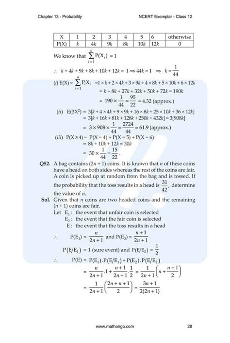 Ncert Exemplar For Class 12 Maths Chapter 13 Mathongo
