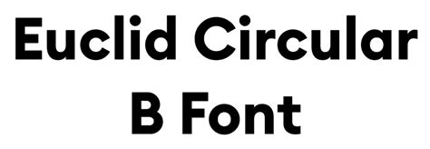 Euclid Circular B Font Dafont Style