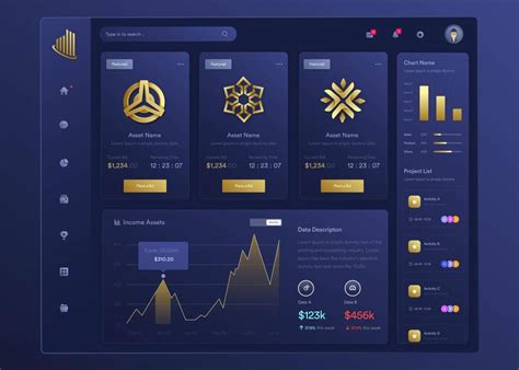 Premium Vector Infographic Nft Dashboard Uiux Design With Graphs