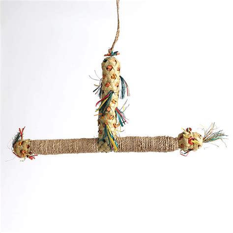 Foraging T Perch Natural Parrot Toy Large Northern Parrots