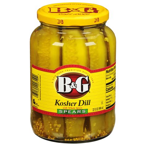 Bandg Pickles Kosher Dill Spears 32 Fl Oz Delivery Or Pickup Near Me