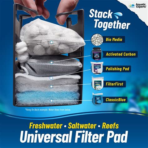 Classic Bonded Aquarium Filter Pad Blue And White Aquarium Filter Medi