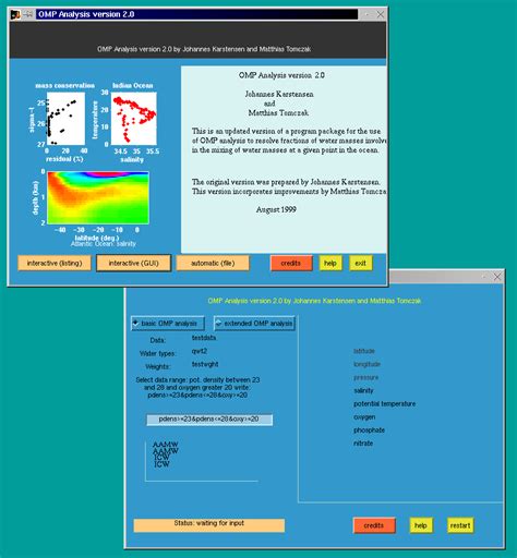 Omp Analysis User Group