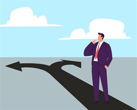 Premium Vector Choosing Between 2 Choices Make Decision To The Left