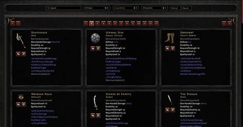 Diablo 2 Resurrected D2 Classic Database Site Demo Updated 14 04 2021 New Artwork Album On