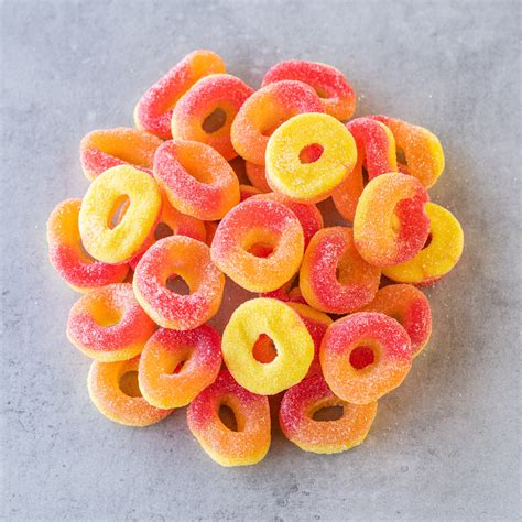 Gummy Peach Rings California Gourmet Nuts Online Shop