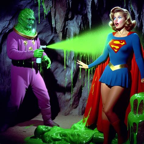 Brainiac Sprays Supergirl With Green Kryptonite Fo By Rms19 On Deviantart