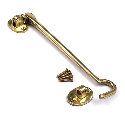 Birkdale Solid Brass Cabin Door Hook And Eye Catch 200mm 8 Inch