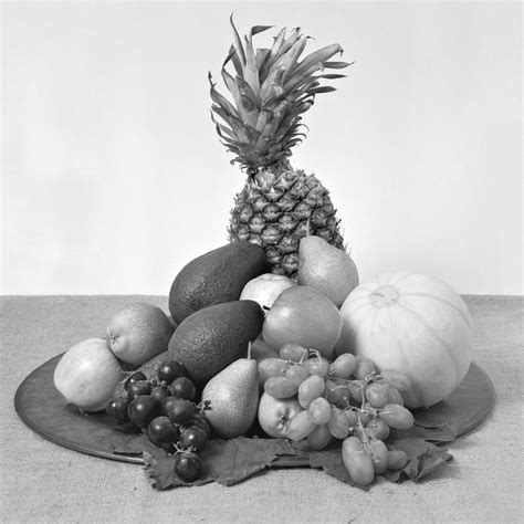 Fruit Still Life Black And White Photography
