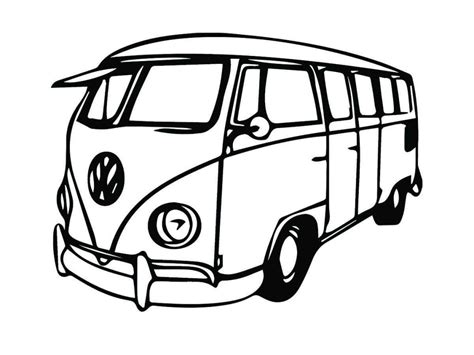 Desenhos De Kombi Para Imprimir E Colorir