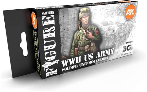 Ak Interactive 3g Ww2 Us Uniforms Plastic Modelling