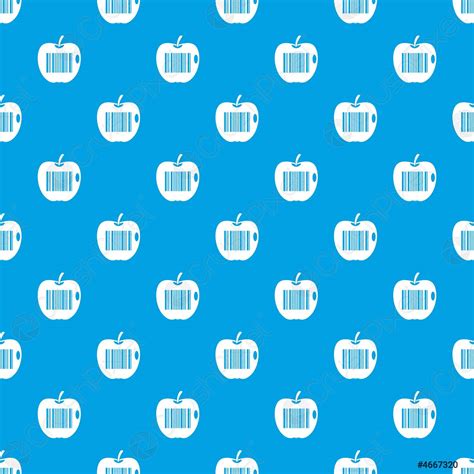 Code To Represent Product Identification Pattern Seamless Blue Stock