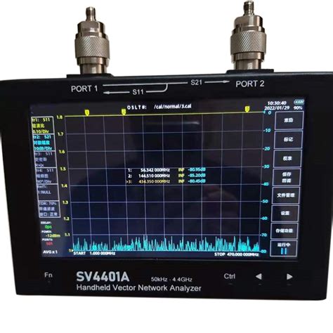 Sv4401a 7 Inch Touch Lcd 50khz 44ghz Vector Network Analyzer Hf Vhf