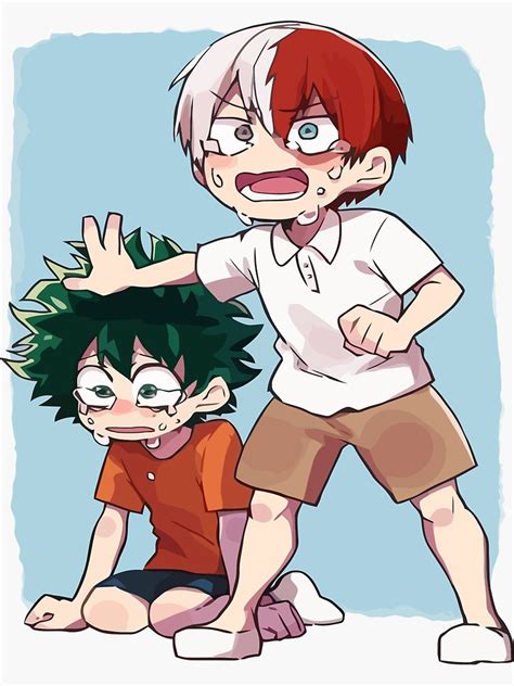 Midoriya And Todoroki Sticker For Sale By Coolerdesigner Redbubble