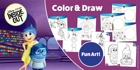 Inside Out Coloring And Drawing Activity Pack