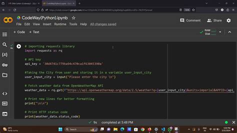 Prabhas B On Linkedin Python Weatherapp Codeway Internshipopportunity