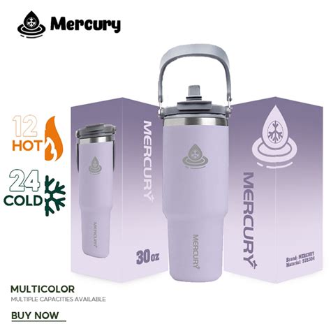 Mercury 600ml900ml1200ml With Handle Hot And Cold Travel Cup With
