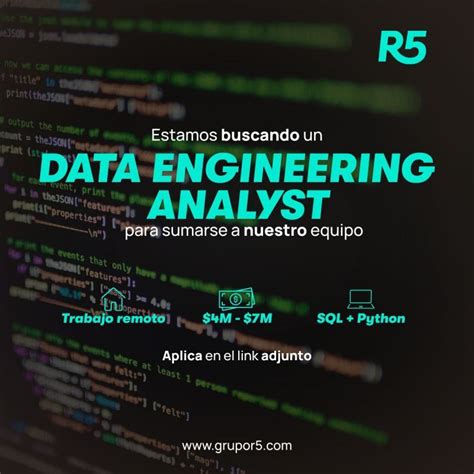 ¿quieres Llevar Tus Habilidades En Sql Y Python Al Siguiente Nivel En R5 Estamos Buscando Un