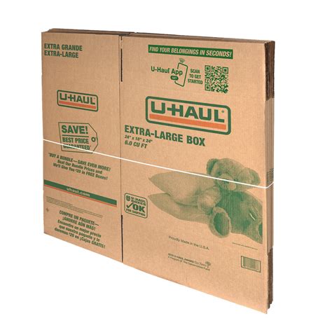 Extra Large U Haul Moving Box 24x18x24