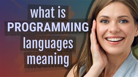 Programming Languages Meaning Of Programming Languages Youtube