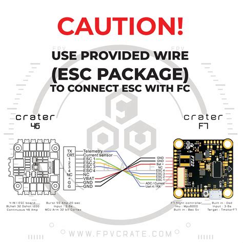 8 Pin Flight Controller To 10 Pin Esc R Multicopter