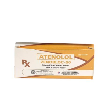 Therabloc Atenolol 50mg Tablet X 1s Xalmeds