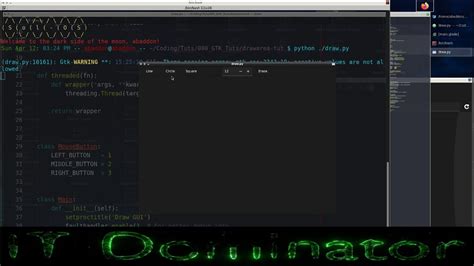 Python GUI Gtk Glade GtkDrawingArea Setup YouTube